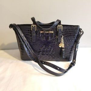Brahmin | Bags | Brahmin Mini Asher Melbourne Ink Shoulder Bag Satc ...